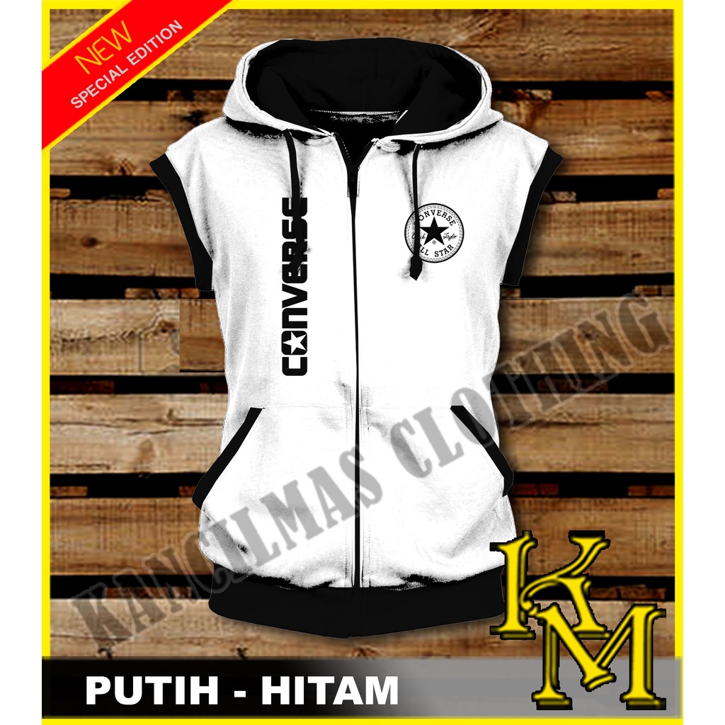 Jual JAKET HOODIE ROMPI VEST CONVERSE ALL STAR NEW | Shopee Indonesia