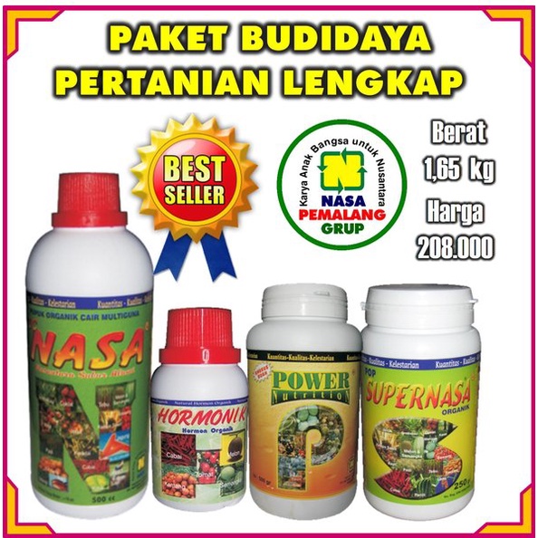 Jual PAKET PUPUK NASA paket pertanian NASA / pupuk organik nasa lengkap ...
