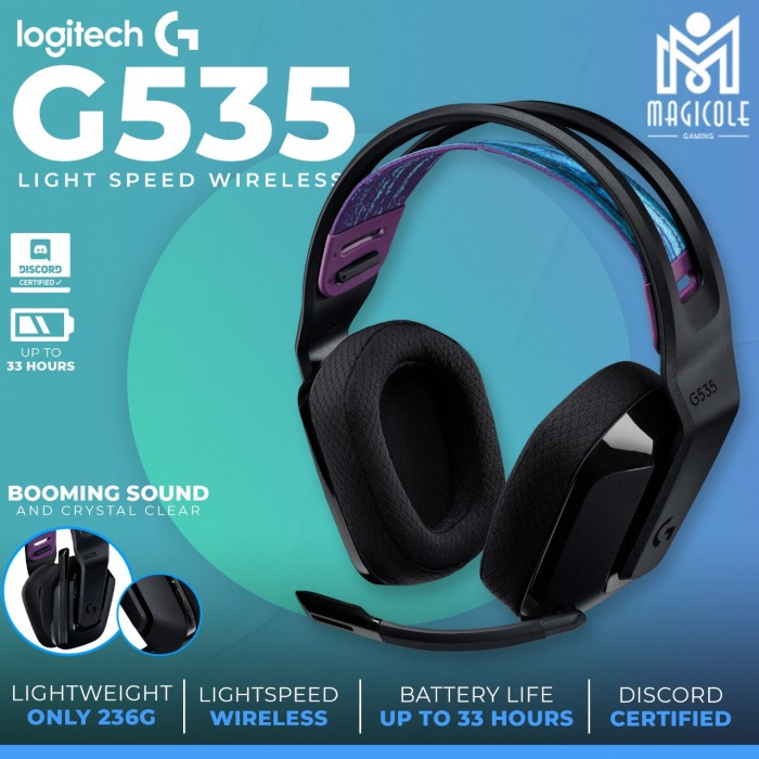Jual Logitech G535 Lightspeed Wireless Gaming Headset | Shopee Indonesia