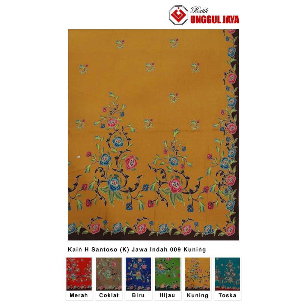 Jual Kain Batik Unggul Jaya - Putri Jelita - Jawa Indah 009 - Motif ...
