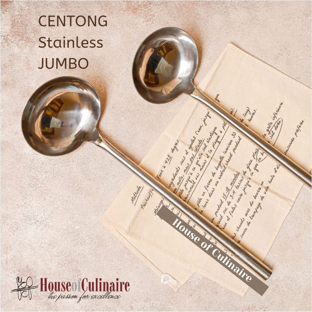 Jual Centong Stainless Jumbo Besar One Piece Ladle Sendok Kuah Sop ...