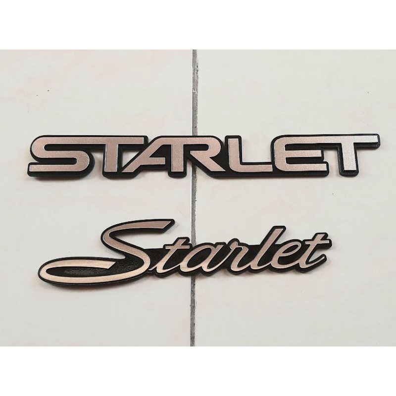 Jual EMBLEM TOYOTA STARLET HAND MADE | Shopee Indonesia