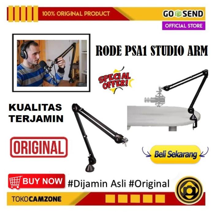 Jual Rode Psa1 Studio Boom Arm For Broadcast Microphone Dp | Shopee ...