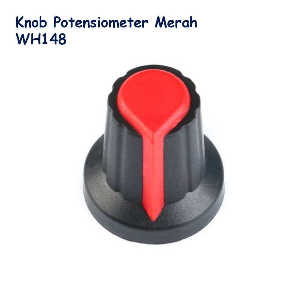 Jual Knob Potensiometer Plastik WH148 Tutup Potensio Putar 6mm Volume ...