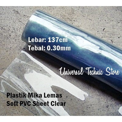 Jual Plastik Mika Lentur PVC Bening Lebar 137cm Tebal 0,30mm | Shopee Indonesia