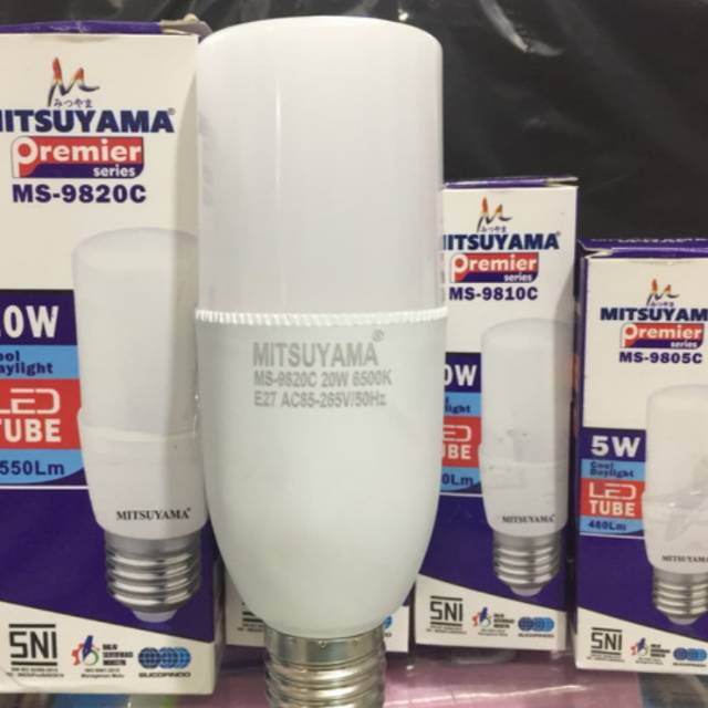 Jual Bohlam Lampu LED 20 W Watt Tube Mitsuyama MS9820C Putih Terang | Shopee Indonesia