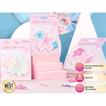 Jual Sticky Notes Deli 21554 Bunga Sakura | Shopee Indonesia