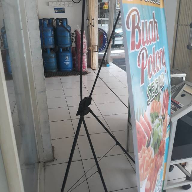 Jual Rangka Y banner besi uk 60 x 160 free dus dan bubble) | Shopee ...