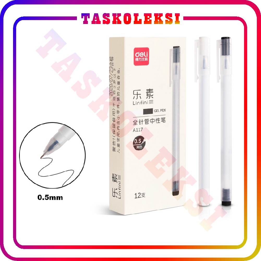 Jual ☛TK☚ S015 Gel Pen Pulpen Gel Tinta Hitam 0.5mm Desain Unik ...