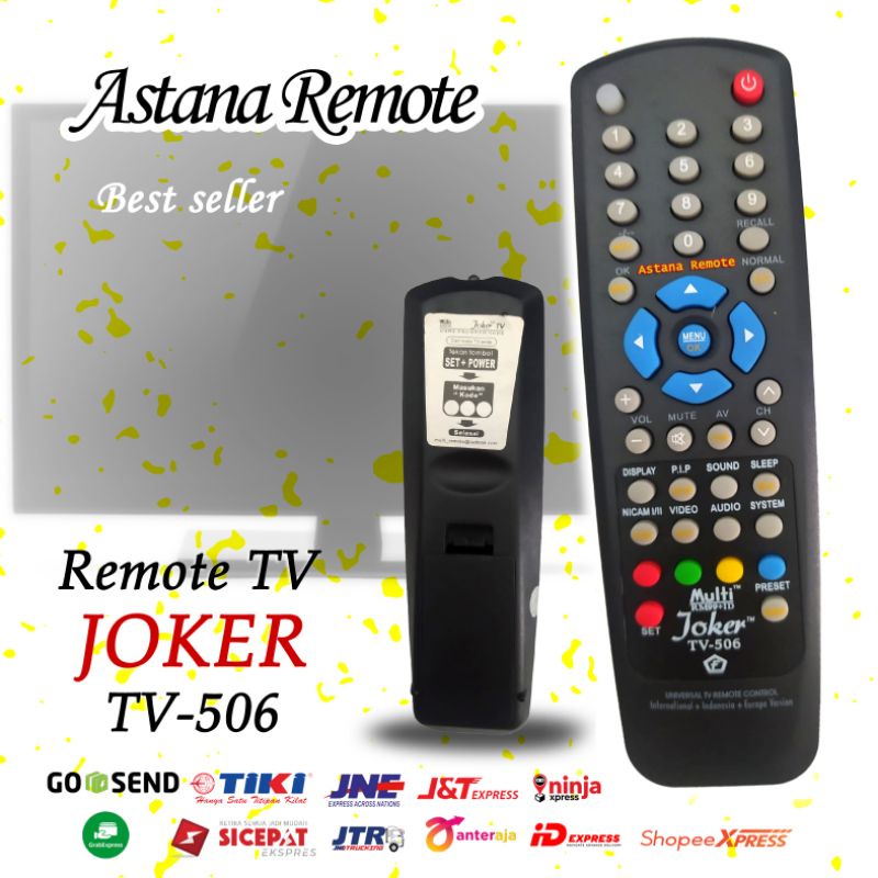 Jual REMOTE TV LCD/LED JOKER TV-506 MULTI UNIVERSAL | Shopee Indonesia