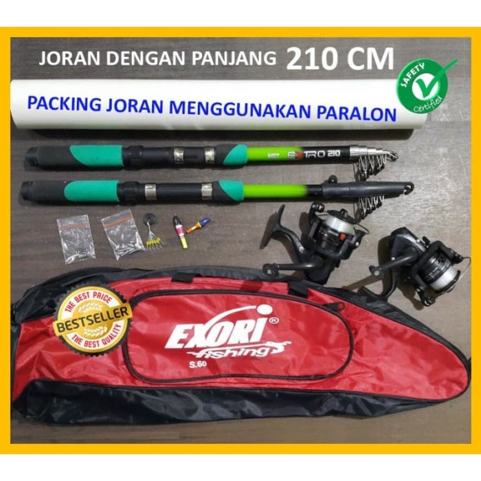 Jual Pancing - 2 Set Alat Pancing 210(Joran Tas Reel ++) Full Set Joran: Harga Promo! | Shopee ...