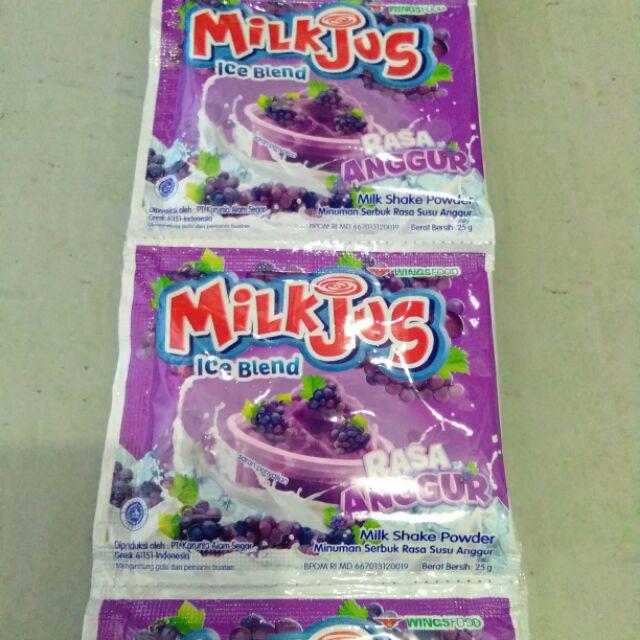 Jual MILKJUS ICE BLEND renceng isi 10 sachet | Shopee Indonesia