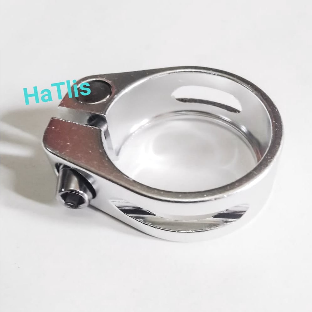 Jual Seat Clamp Sepeda. Untuk Seat Post ukuran 27 2 28 6 Silver. Penjepit Tiang Sadel Sepeda. Shopee Indonesia