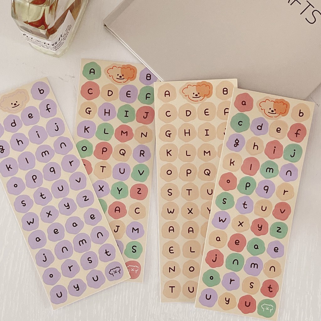 Jual STIKER CUTE ALPHABET Sticker Deco DIY Planner BUJO Stiker ...
