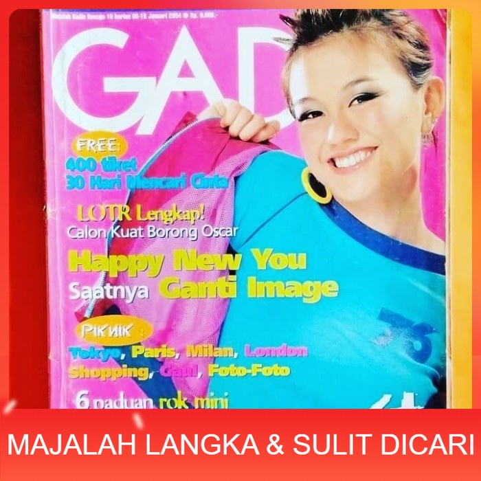 Jual Majalah GADIS No.1 Jan 2004 Cover AGNES MONICA Langka | Shopee Indonesia