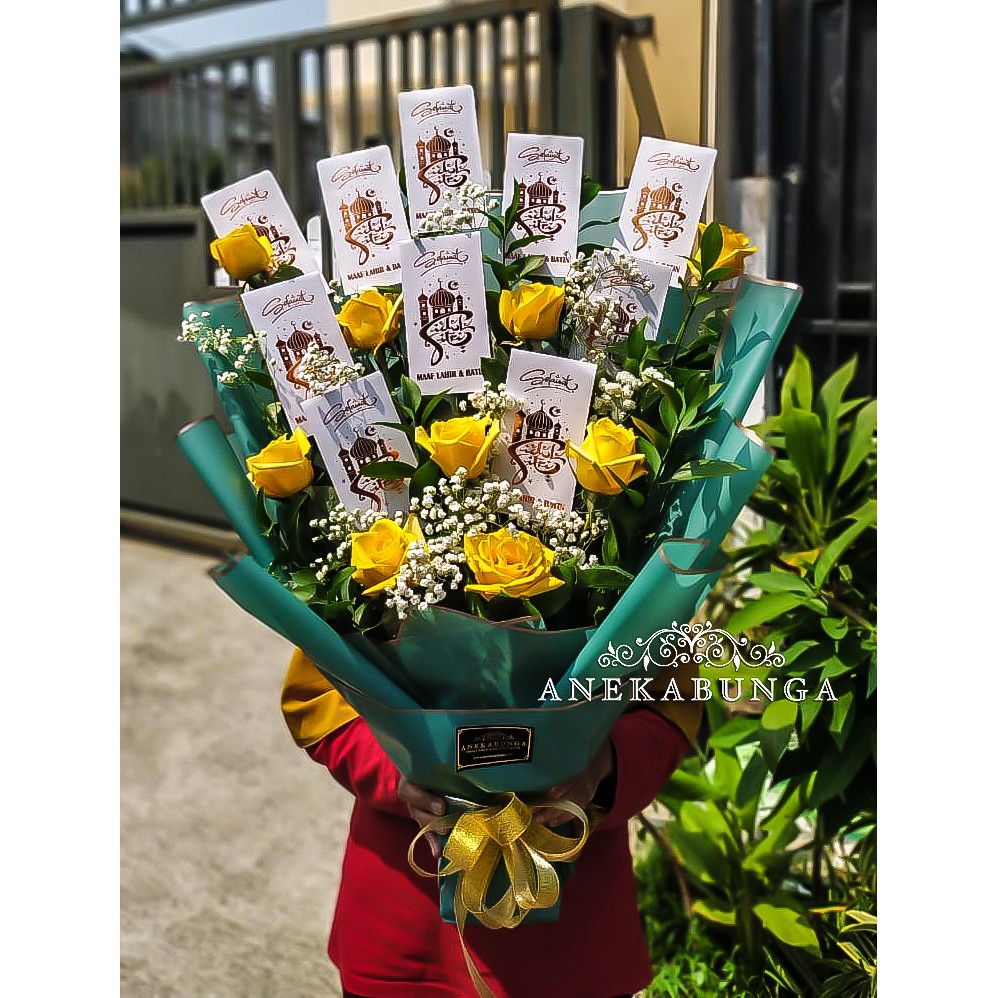 Jual Buket Bunga Amplop Uang Angpao Duit Lebaran Hadiah Hari Raya Kado ...