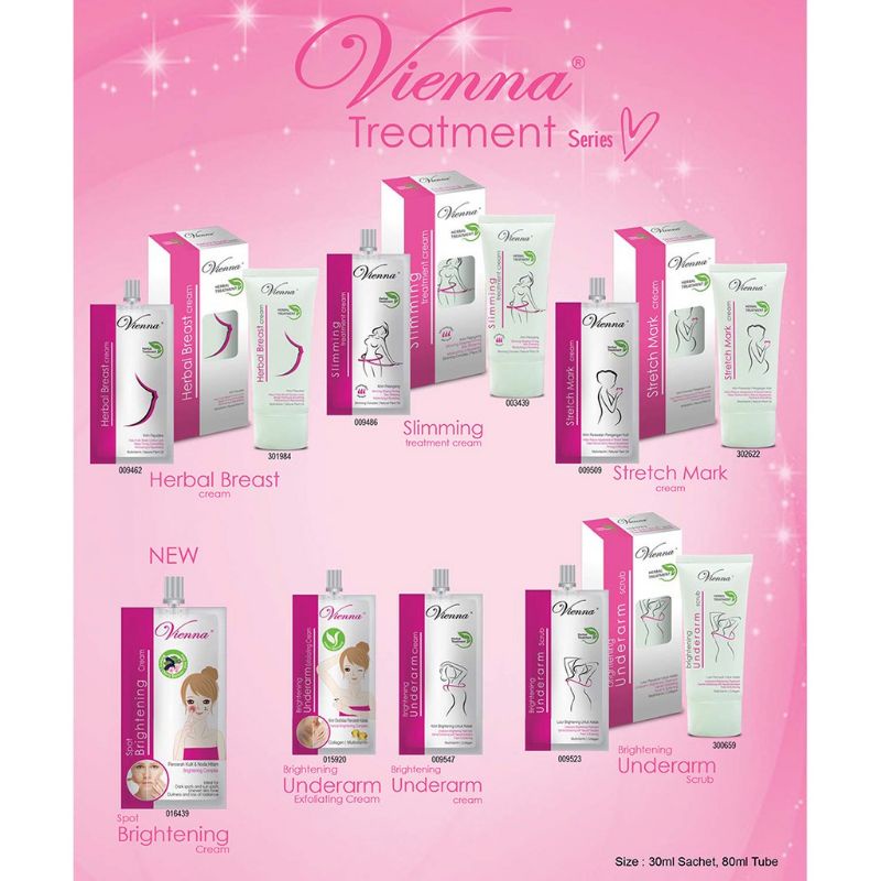 Jual VIENNA HERBAL BREAST CREAM & STRETCH MARK CREAM SACHET | Shopee ...