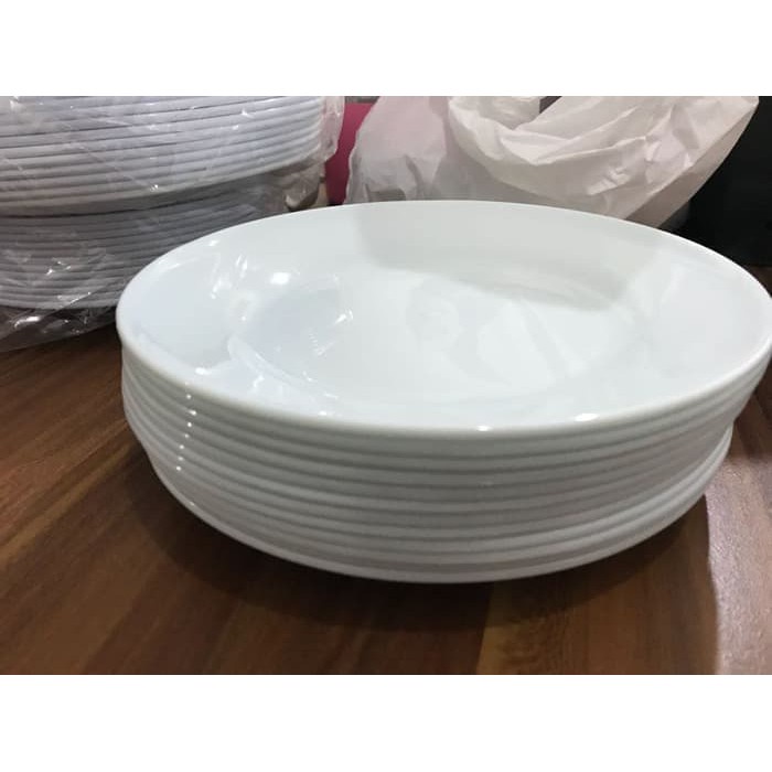 Jual Piring makan keramik ceper 10.5inch | Shopee Indonesia