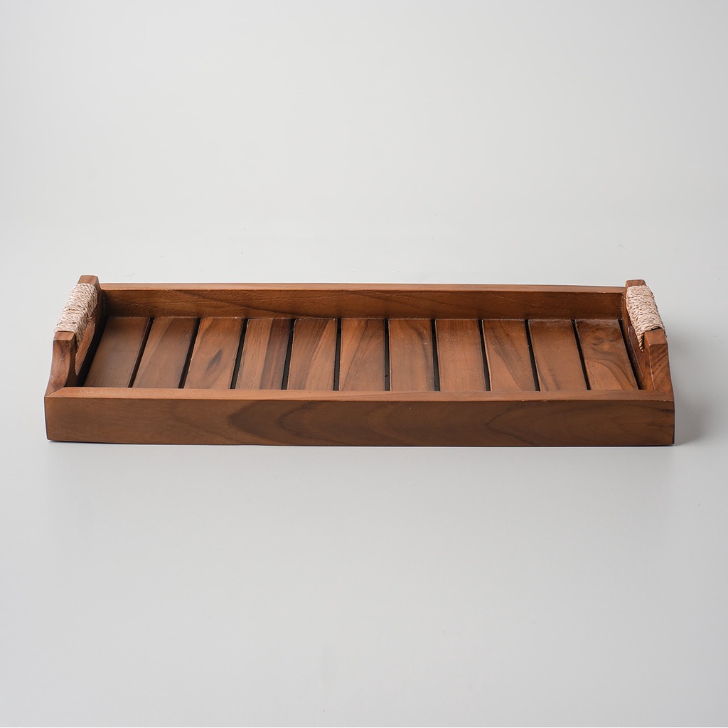 Jual Nampan Kayu Persegi Panjang | Nampan Saji | Nampan Teh | wooden ...