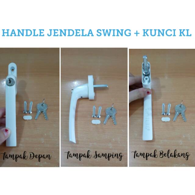 Jual HANDLE JENDELA SWING + KUNCI KL - HANDLE KUNCI PINTU SLEDING UPVC ...