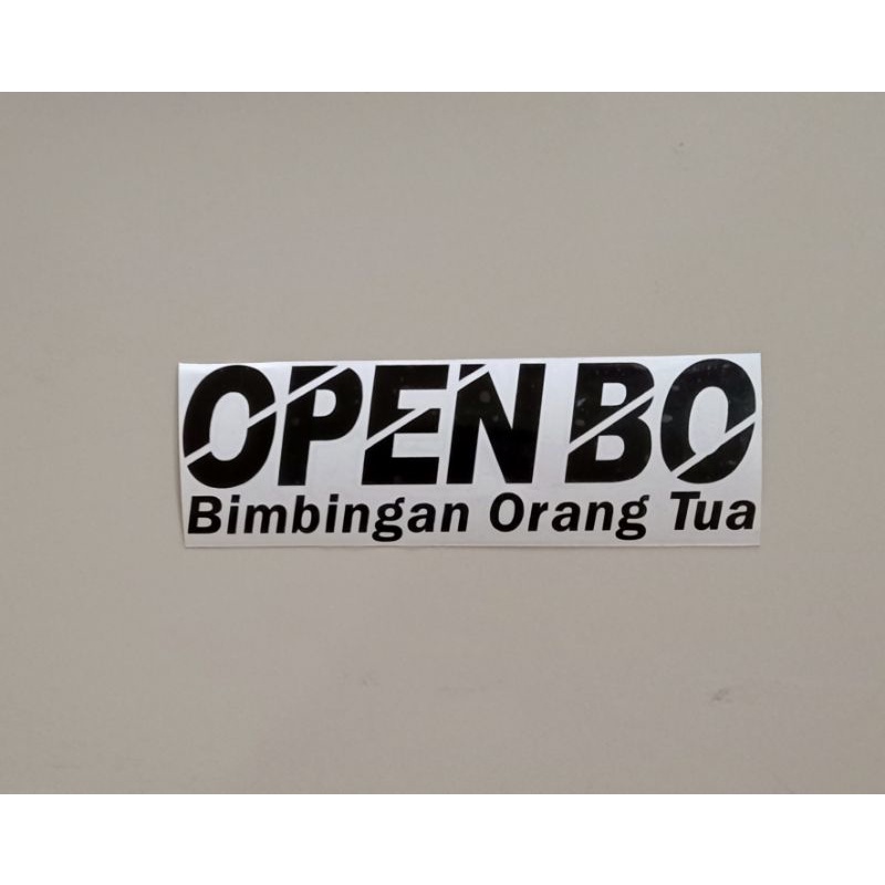 Jual sticker OPEN BO catting sticker motor | Shopee Indonesia