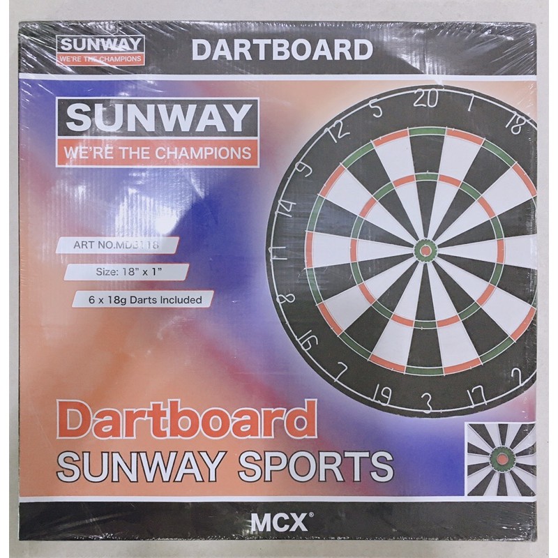 Jual DART GAMES SET ATAU PANAHAN GAMES BOARD MERK SUNWAY | Shopee Indonesia