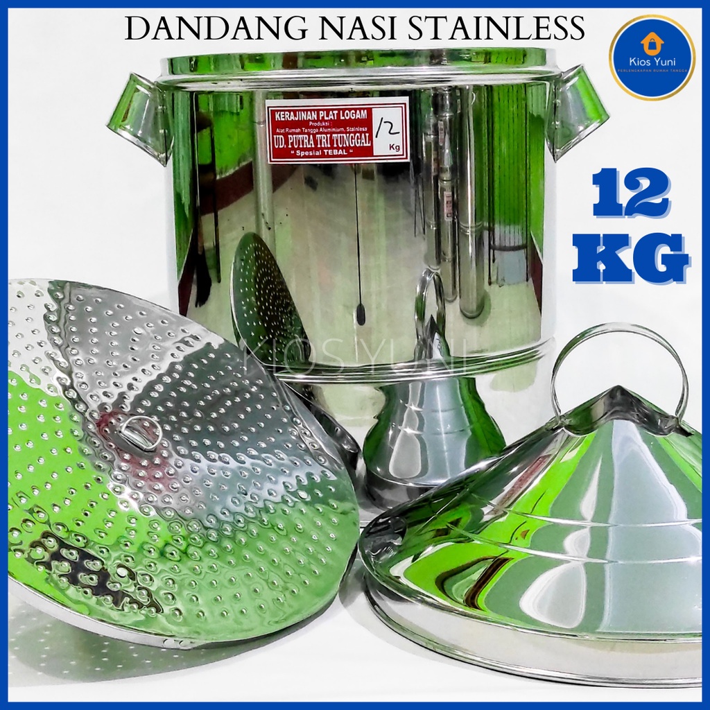Jual Dandang Nasi Stainless 12 Kg / Dandang Kukusan / Dandang Besar ...