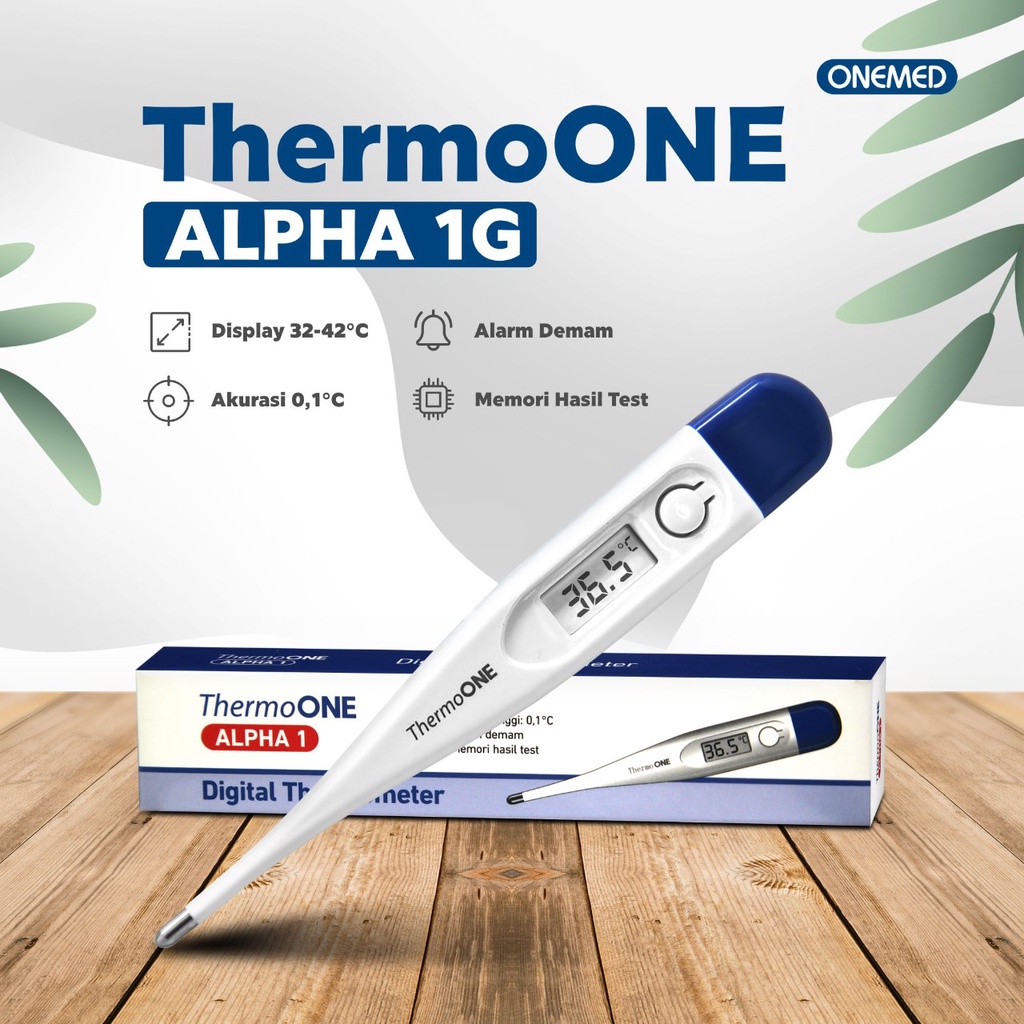 Jual ONEMED TERMOMETER DIGITAL / THERMO ONE ALPHA 2G TERMOMETER ONEMED ...
