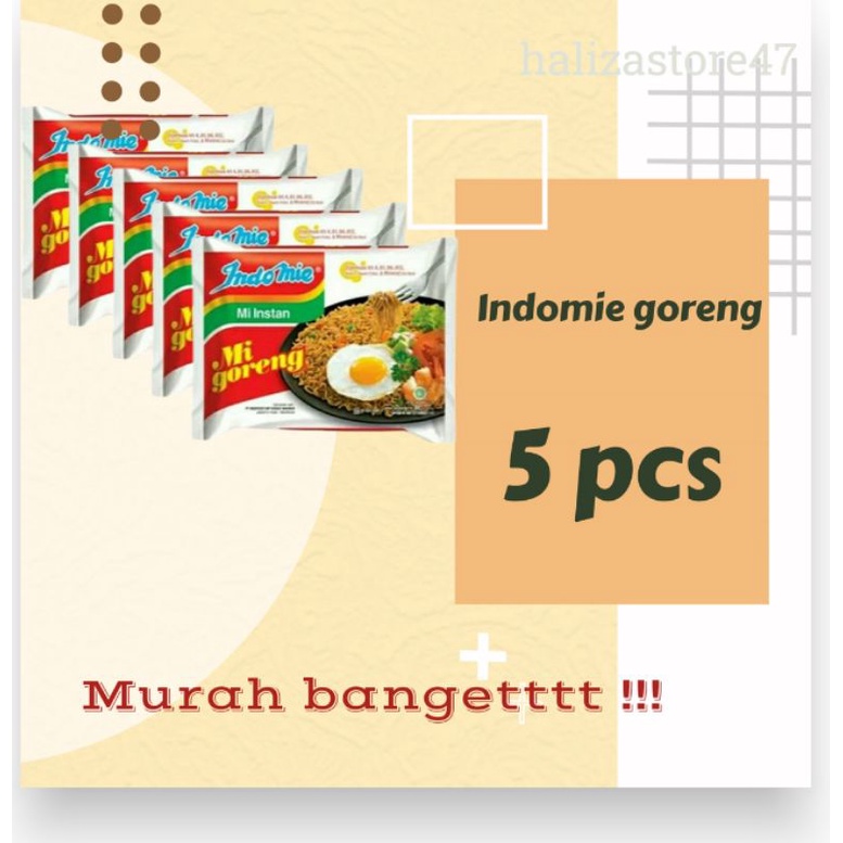 Jual PAKET INDOMIE GORENG 5 PCS | Shopee Indonesia