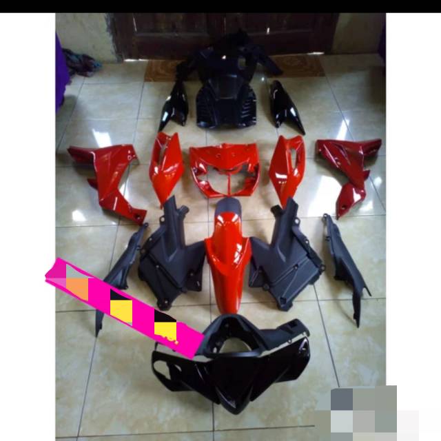 Jual Full body honda Blade lama old merah hitam | Shopee Indonesia