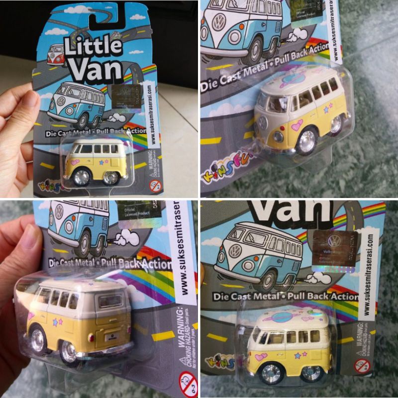 Jual KINSFUN LITTLE VAN VW VOLKSWAGEN LITTLE BEETLE BY KINSMART CUTE ...