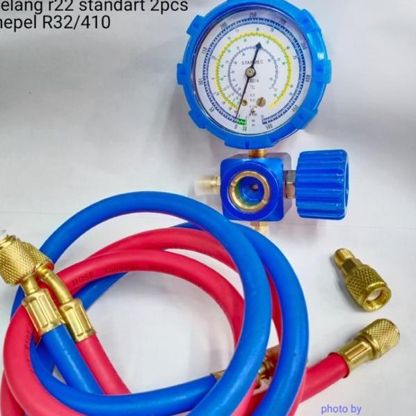 Jual Special - Paket isi freon R32/R410 manifold & selang + adaptor R32 ...