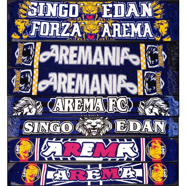 Jual Syal scarf Arema fc suporter aremania 14 get lokal bahan tebal ...
