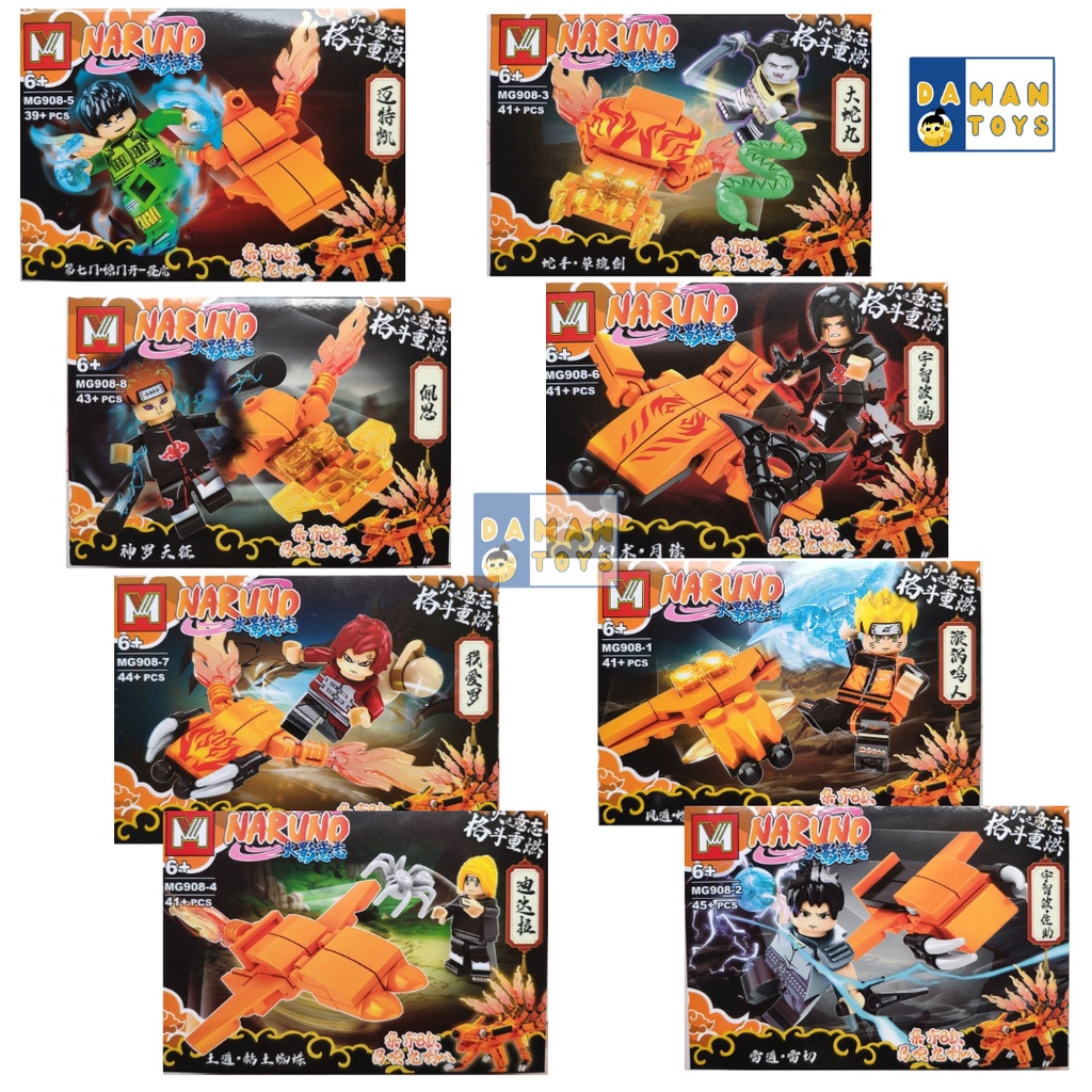 Jual DT Mainan Bricks DIY figuree Naruto Itachi Sasuke Kakashi Madara ...
