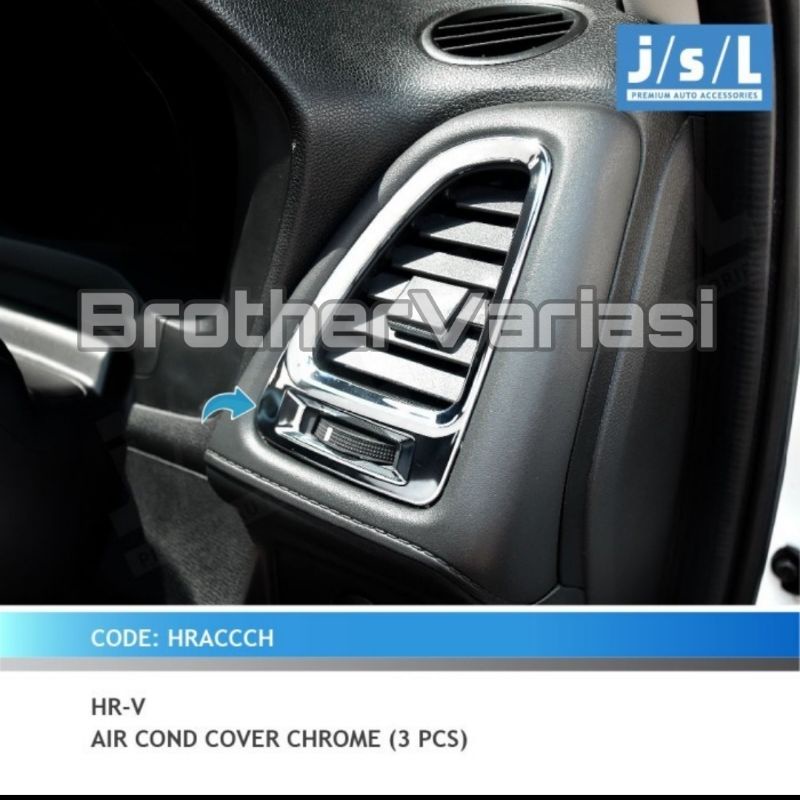 Jual Honda HRV List AC Krom Interior JSL / Air Conditioner Cover Chrome ...
