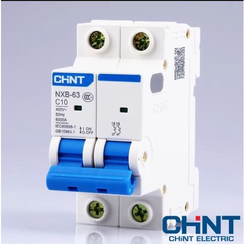 Jual MCB CHINT MCB 2 Pas 2 Phase 2P NXB-63 6kA 1A, 2A, 4A, 6A, 10A, 16A, 20A, 25A, 32A, 40A, 50A ...