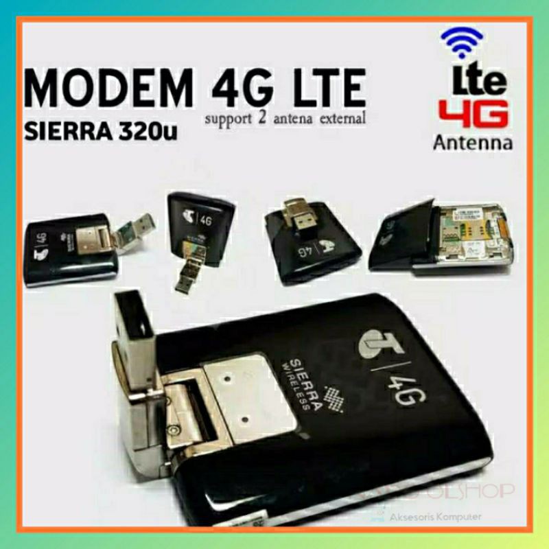 Jual Modem Sierra 320 320U Aircard Unlock GSM 4G LTE Modem Metal ...