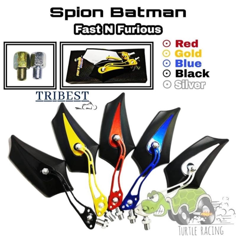Jual Spion Batman Kaca Spion Motor Variasi Spion Koso Model Batman ...