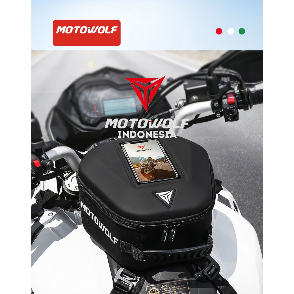 Jual Tankbag Motowolf Motor Sport Universal Anti Air Plus Phone Holder ...