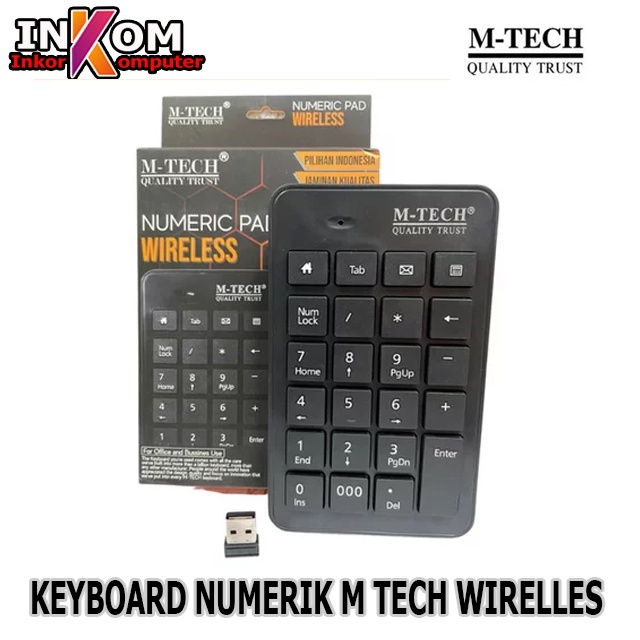 Jual keyboard Numeric Wirelles M-Tech - Keypad M-Tech Mini | Shopee ...