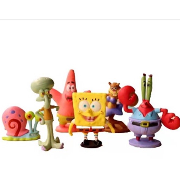 Jual Cake Topper Figure Hiasan Kue Spongebob Patrick Mr Crab Squidward ...