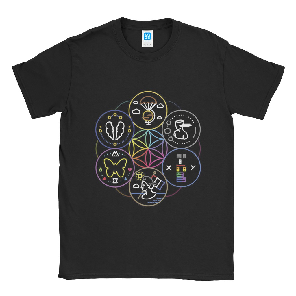Jual Baju Kaos Band Coldplay Symbol | Shopee Indonesia