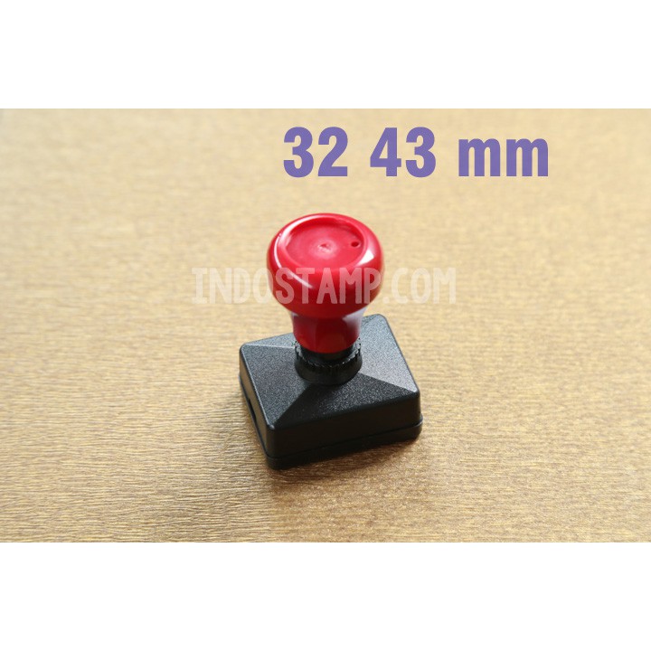 Jual gagang stempel 3243 kotak 32mm 43mm automatic 4CM flash stamp ...