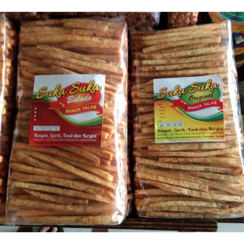 Jual Snack Talas Pontianak / Stick Talas / Keripik Talas / Oleh oleh ...
