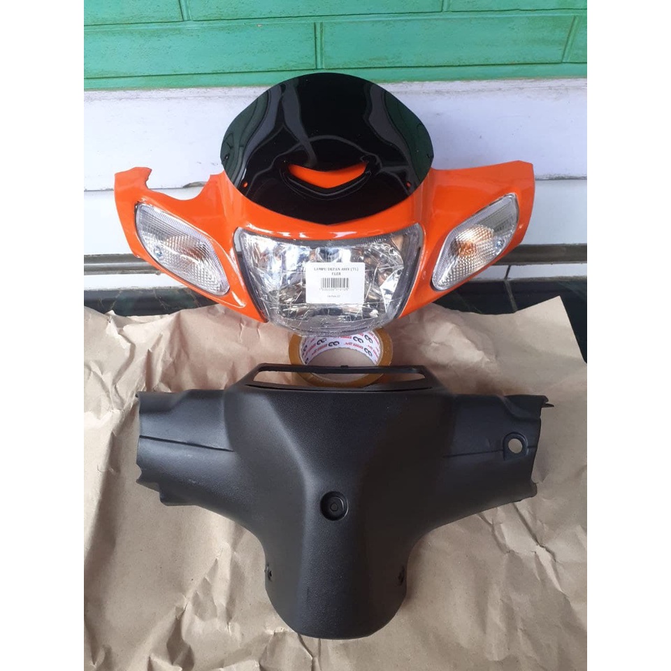 Jual Batok kepala depan belakang yamaha FIZR ORANGE ORENset reflektor ...