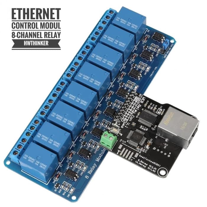 Jual Ethernet Remote Control with 8 Channel Relay Switch LAN Web Server ...