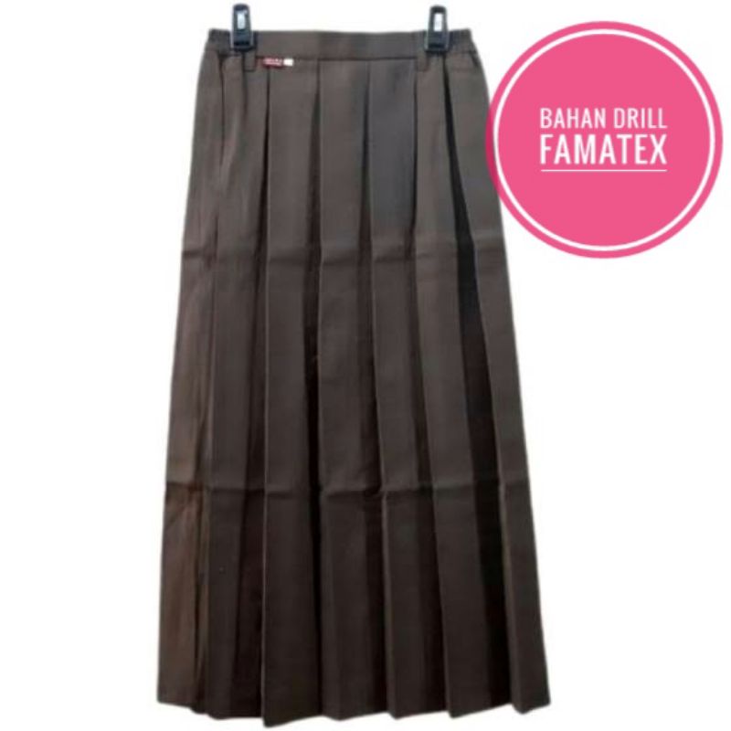 Jual Rok Rempel/pliser pramuka SD SMP SMA panjang | Shopee Indonesia