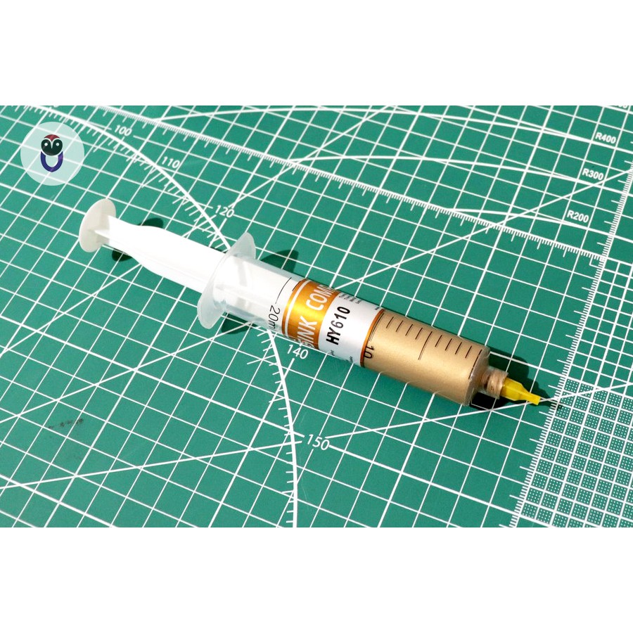 Jual Pasta prosesor HY610 injek Gold Thermal paste Heatsink suntik ...