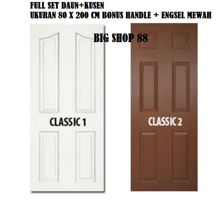 Jual PINTU ABS KLASIK FULL SET DAUN DAN KUSEN BONUSSS HANDLE DAN ENGSEL ...