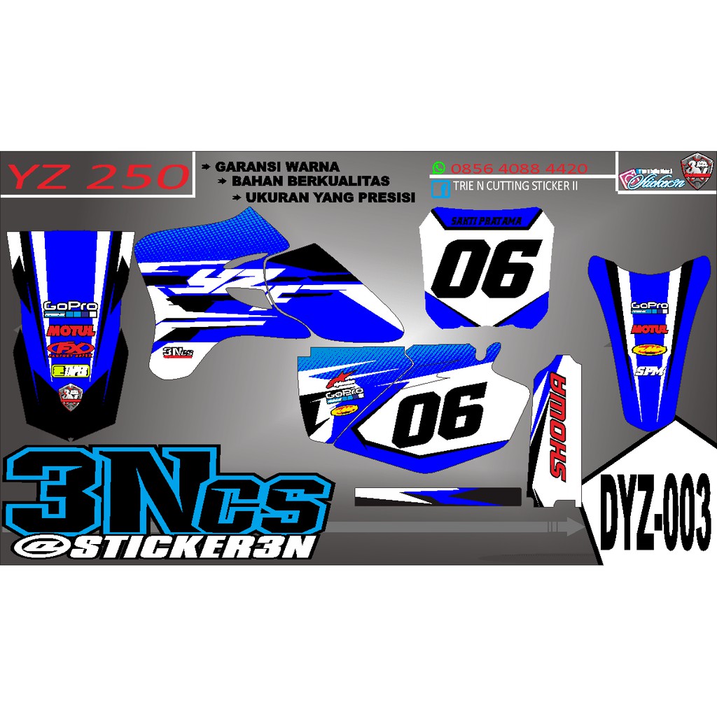 Jual Decal Sticker YZ 250 Fullbodi | Shopee Indonesia